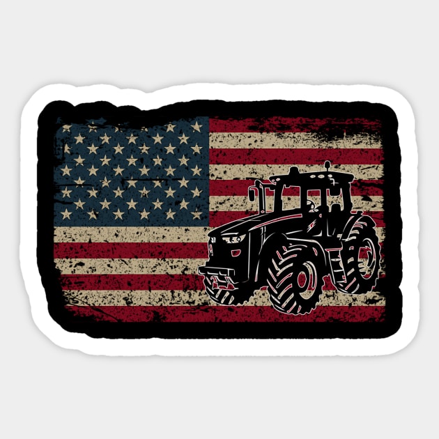 Farm Tractors America Flag I Patriotic Farming Patriotic Farming